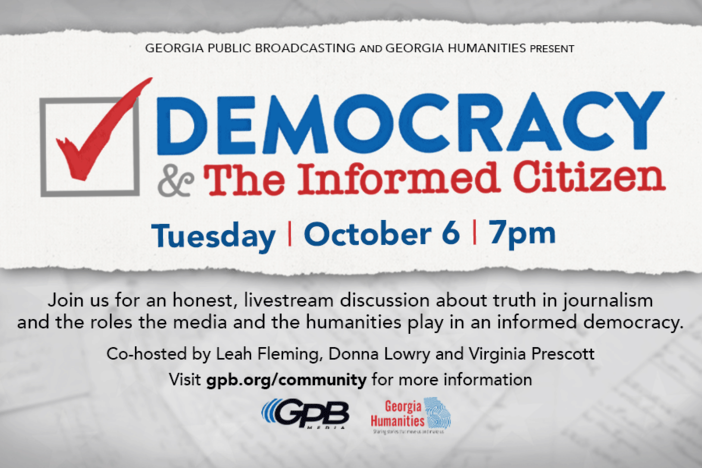 VIRTUAL EVENT—Democracy and the Informed Citizen – Georgia Humanities